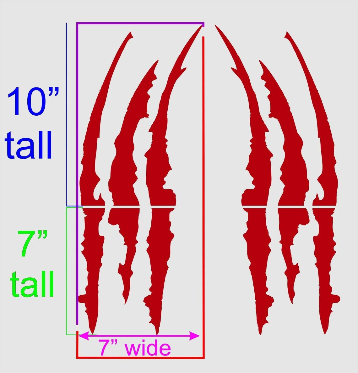 Headlight Scratch Rip Tear Tribal Reflective Vinyl Decal Sticker - Etsy