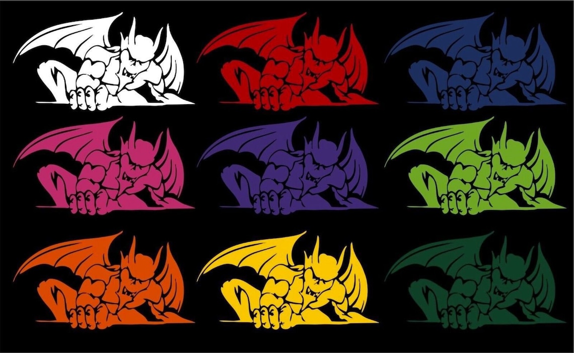 Gargoyle Creature Monster Beast Car Truck Window Vinyl Decal Sticker - Etsy