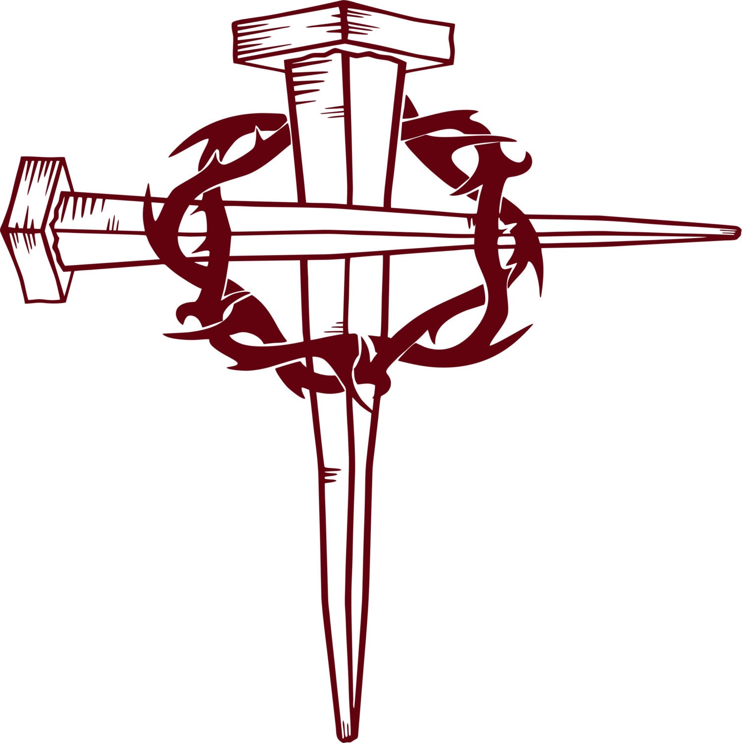Cross And Crown Of Thorns