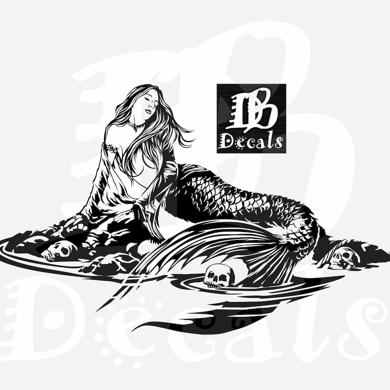 Mermaid Decals - Etsy