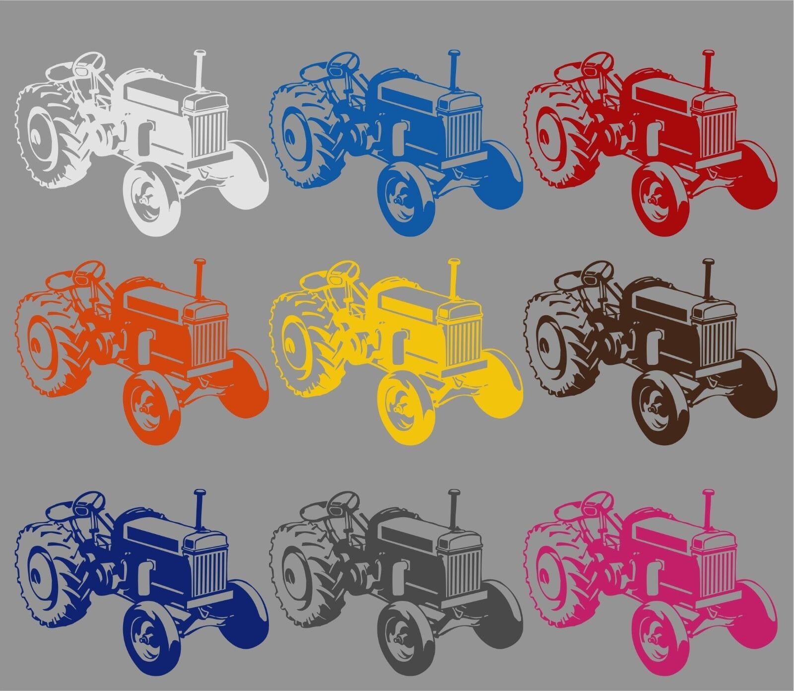 Farm Tractor Agriculture Vehicle Car Truck Window Laptop Vinyl Decal ...