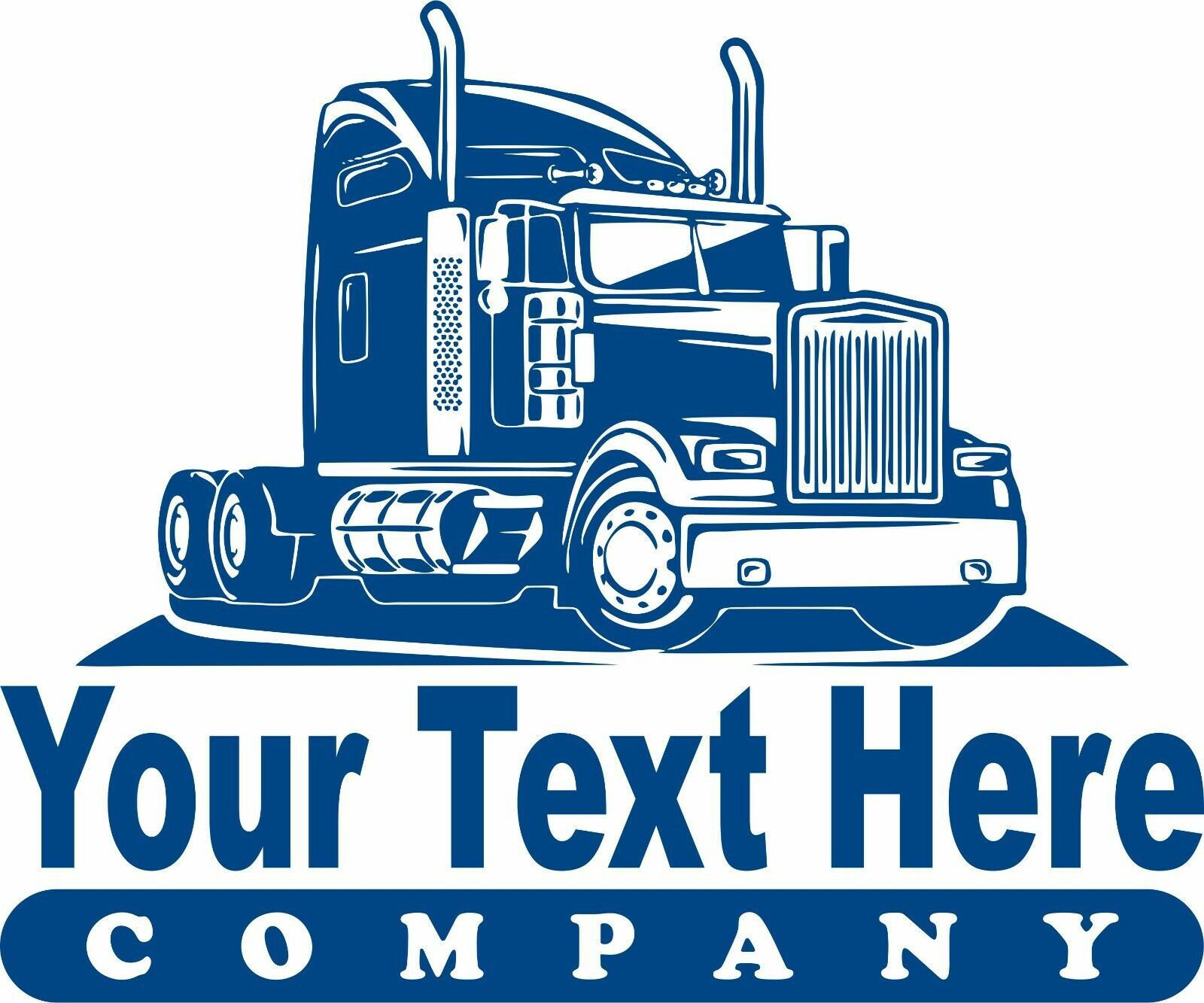 18 Wheeler Semi Big Rig Diesel Truck Company Driver Window Vinyl Decal ...