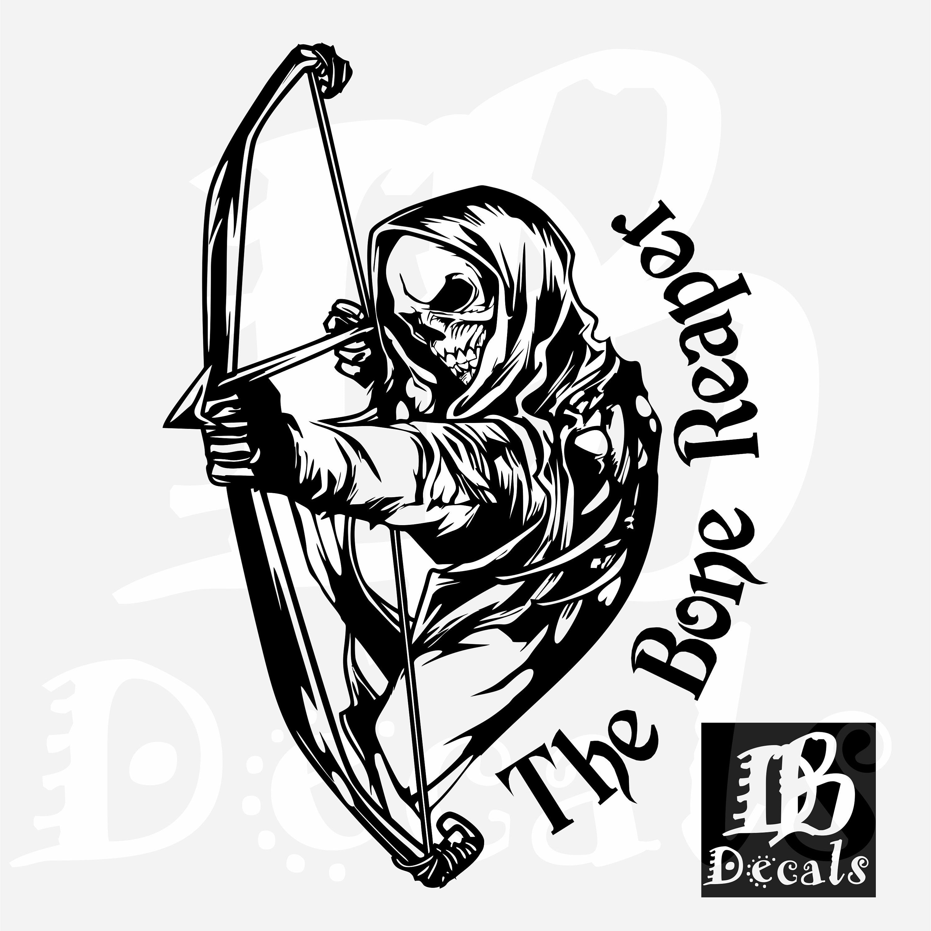 Grim Reaper Bow Tattoos