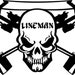 Lineman Skull Electrician Linemen Boom Bucket Power Pole Car Truck ...