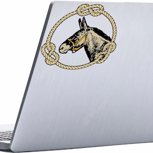 Mule Donkey Draft Horse Jack Jenny Rope Rodeo Car Truck Window Vinyl ...