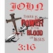 Christian Lord GOD Cross Power in the Blood Jesus Christ Yeshua Wall ...