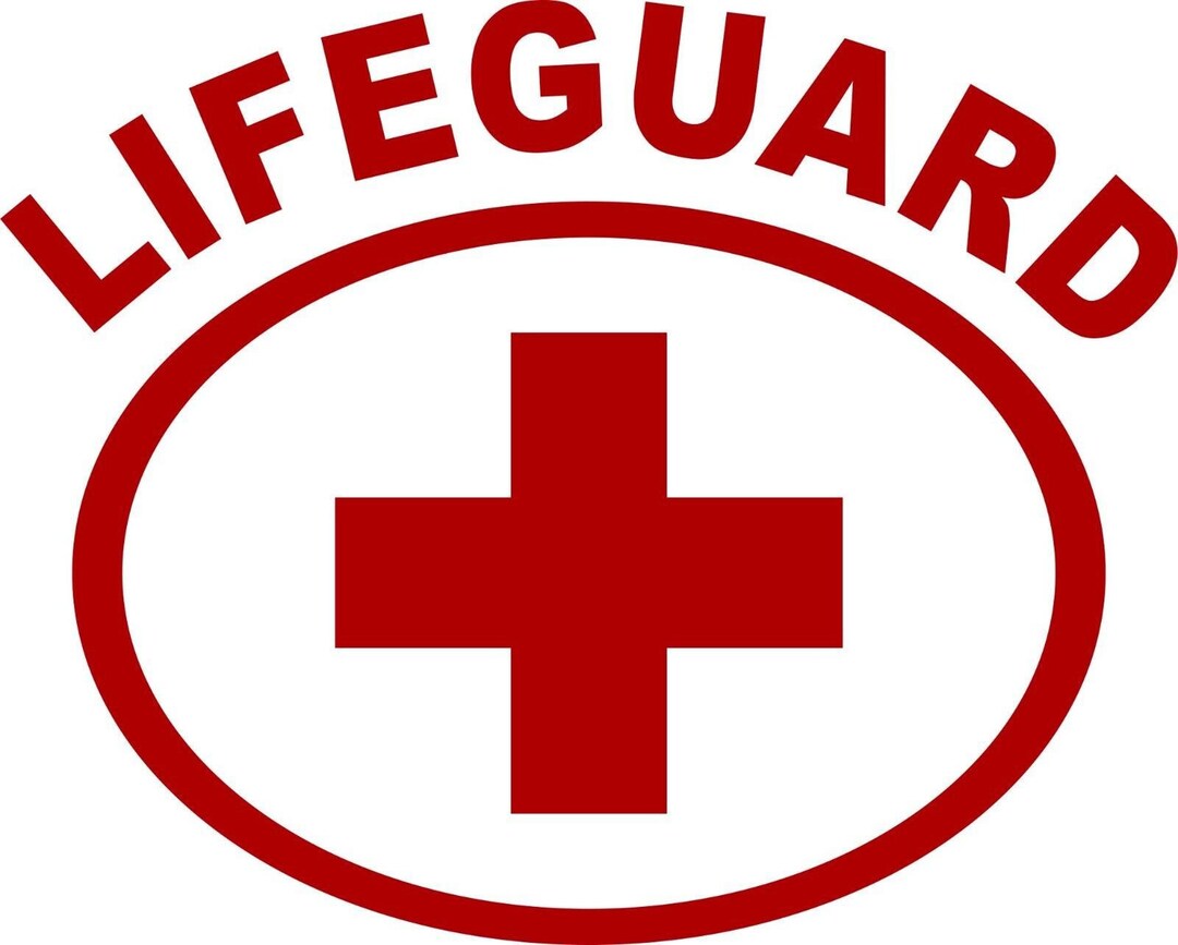 Lifeguard Swimming Pool Lake Beach Safety Truck Car Window Vinyl Decal ...