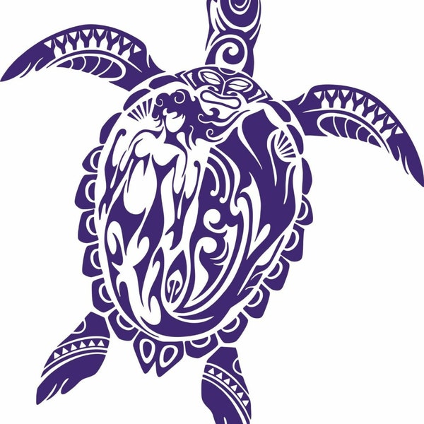 Tribal Turtle - Etsy