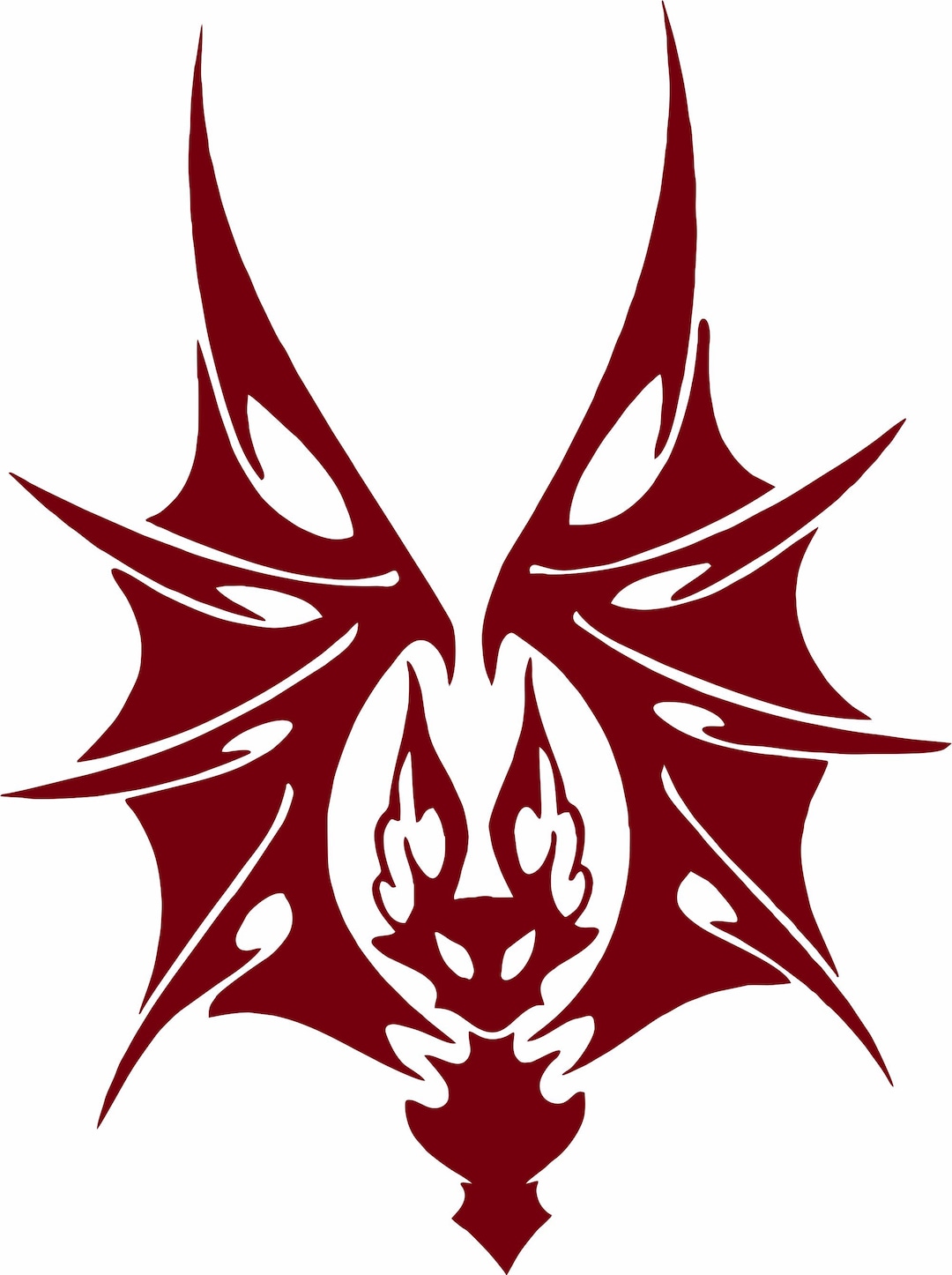 Tribal Bat Vinyl Decal: Halloween Car Art Decor - Etsy