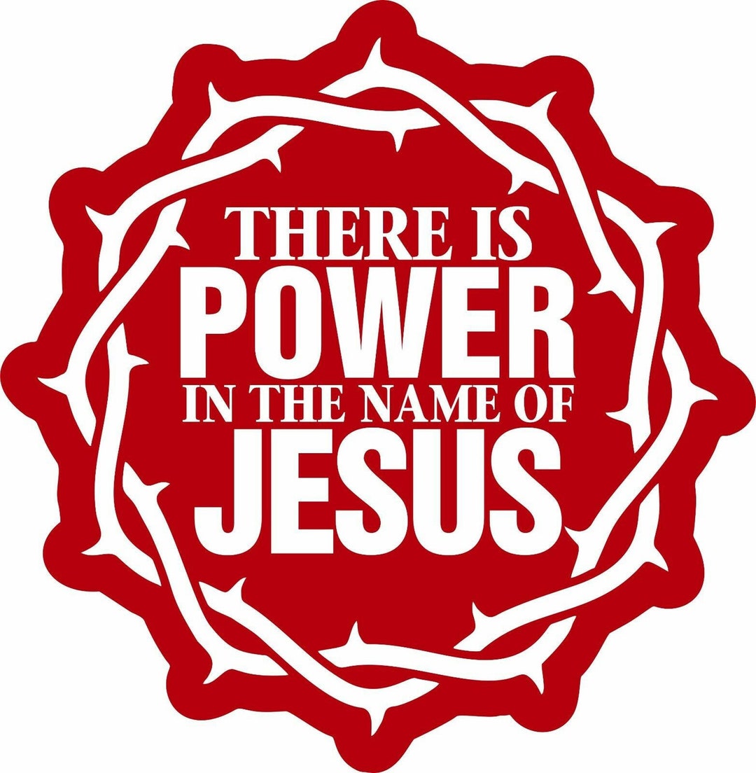 Christian Power in Jesus Christ Crown GOD Truck Car Window Vinyl Decal ...