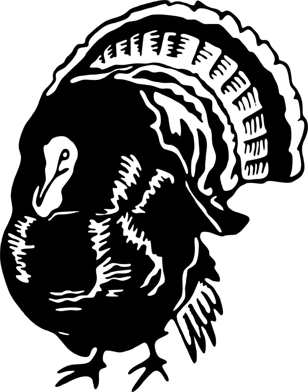 Wild Turkey Hunting Hunter Bird Car Truck Window Wall Laptop Vinyl ...