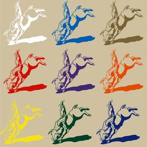 Western Cowboy Bull Riding Rodeo Farm Car Truck Window Vinyl Decal ...