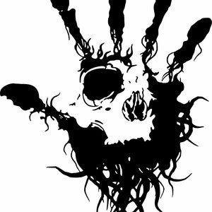 Hand Skull Tribal Eye Fingers Car Truck Window Laptop Vinyl Decal ...