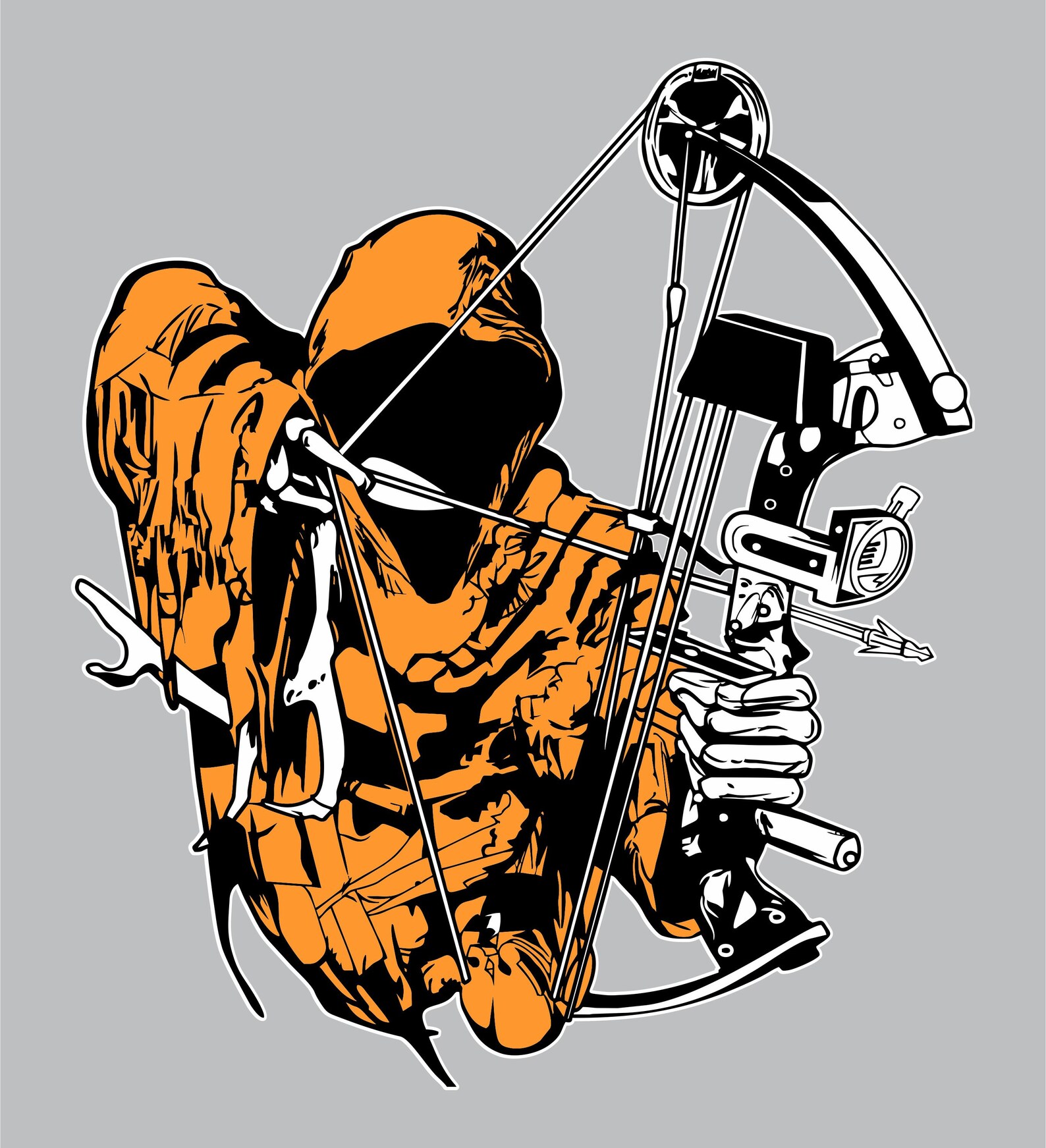 Bow Hunter Hunting Grim Reaper Deer Arrow Camo Car Truck | Etsy