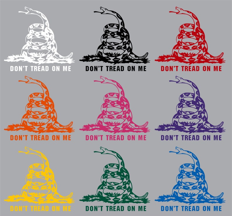 Don't Tread on Me Snake Gun Control 2nd Amendment Freedom | Etsy