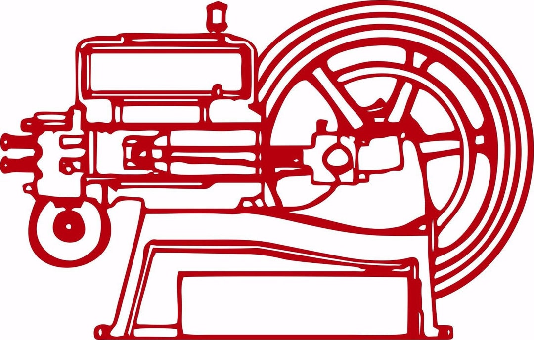 Hit and Miss Engine Tractor Farm Equipment Car Truck Window Vinyl Decal ...