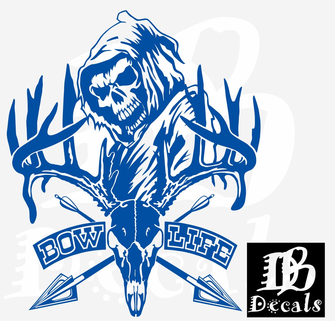 Deer Antlers Horns Bow Life Hunting Buck Reaper Archery Car Truck ...