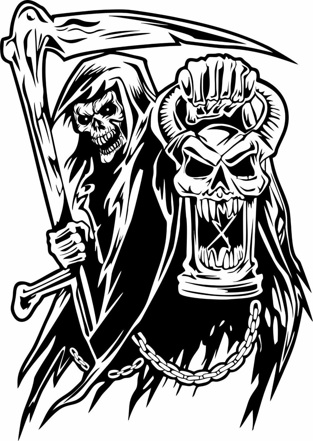Grim Reaper Scythe Skull Light Car Truck Window Vinyl Decal Sticker - Etsy