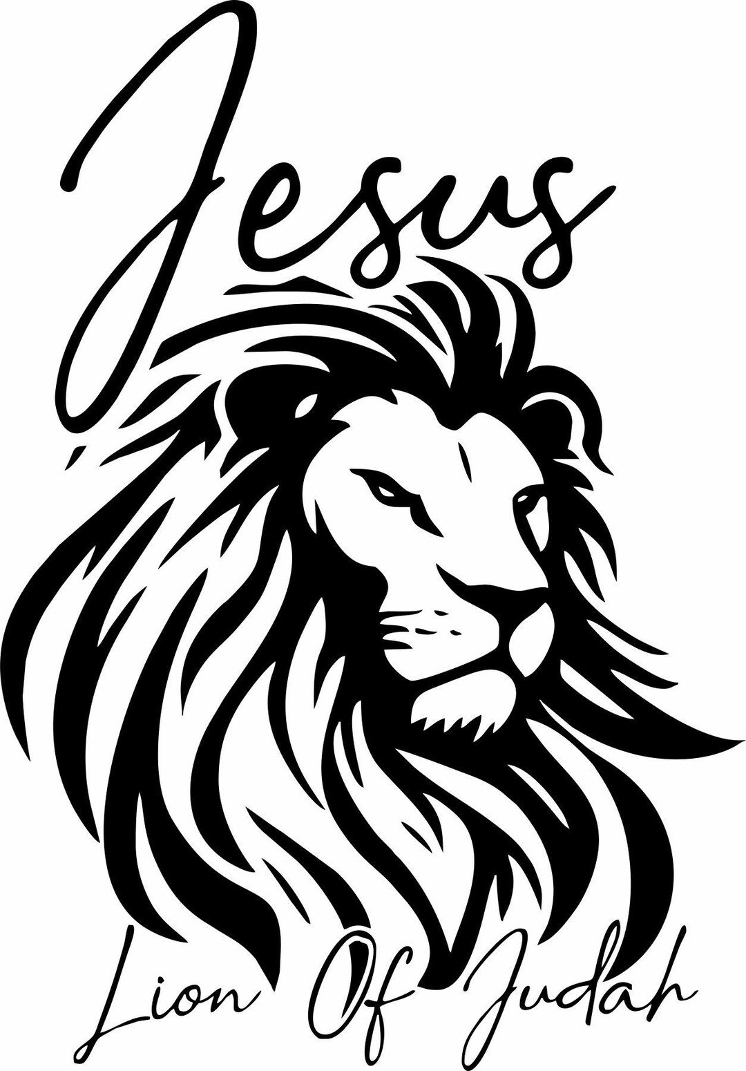 Jesus Lion Judah Yeshua Christ Cross Christian GOD Vinyl Decal Sticker ...