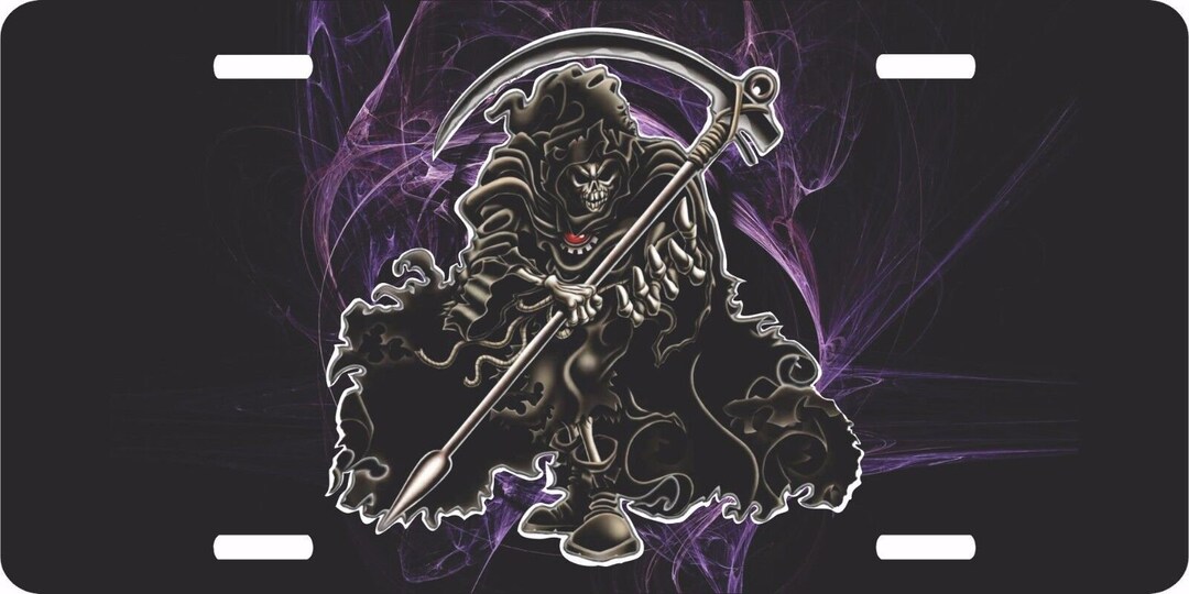 Grim Reaper Monster Creature 3 Designs License Plate Car Truck Tag - Etsy
