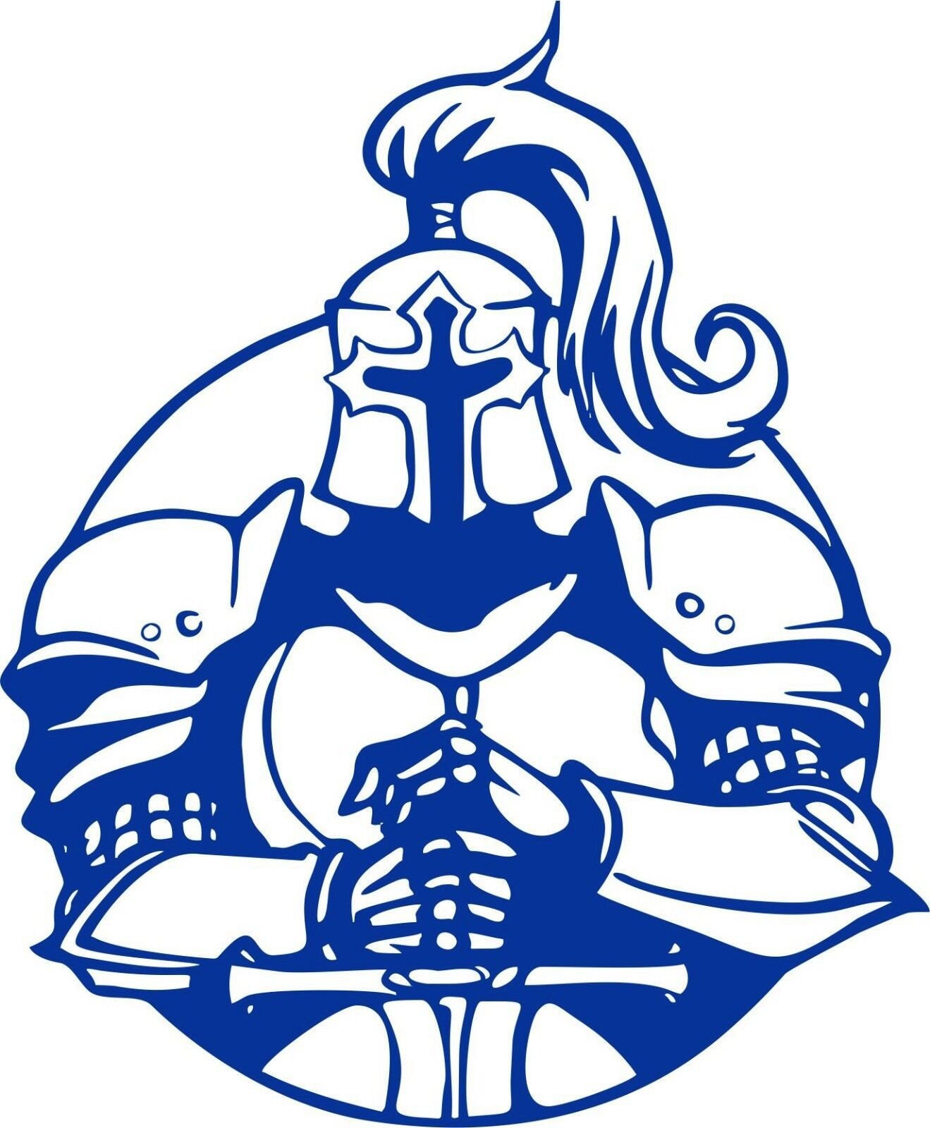 Knight Warrior Medieval Dragon Slayer Large Car Truck Vinyl Decal ...