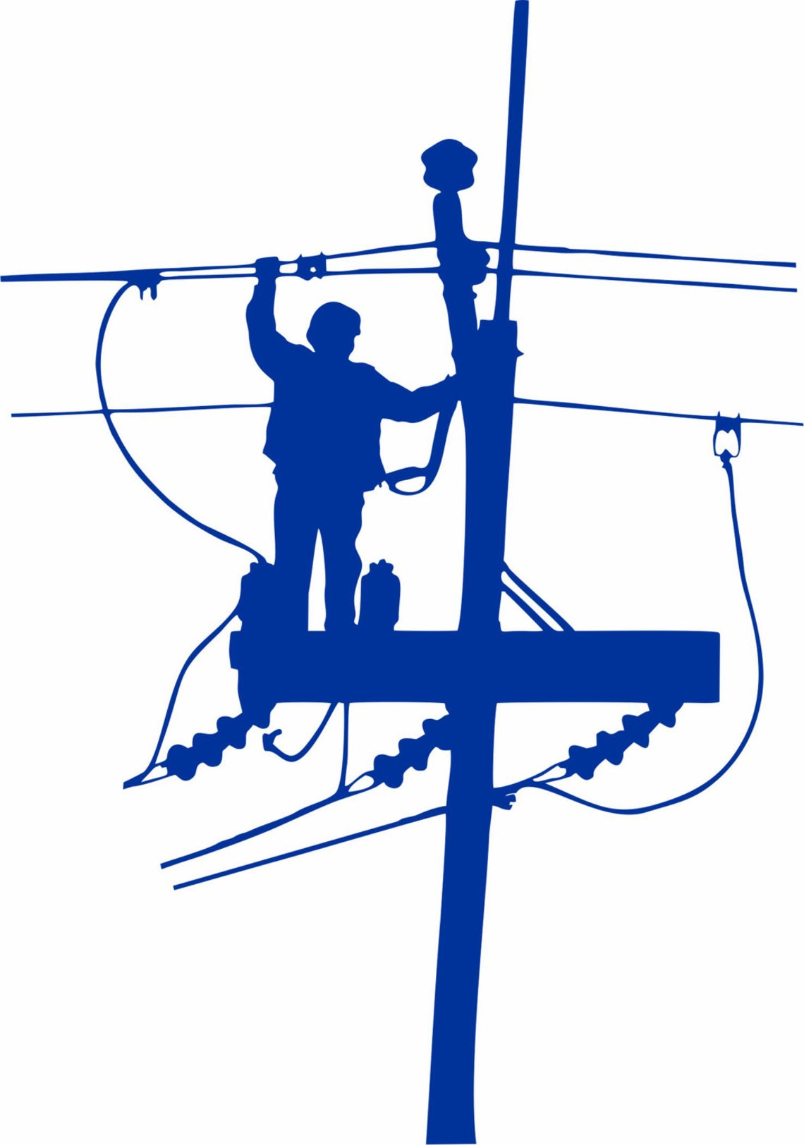 Lineman Electrician Linemen Power Pole Car Truck Window Laptop Vinyl ...