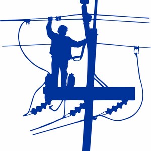 Lineman Electrician Linemen Power Pole Car Truck Window Laptop Vinyl ...
