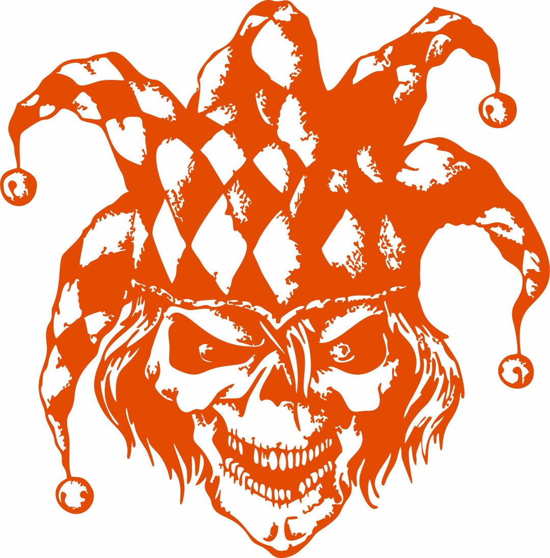 Jester Clown Joker Skull Mime Circus Zombie Monster Car Truck Window ...
