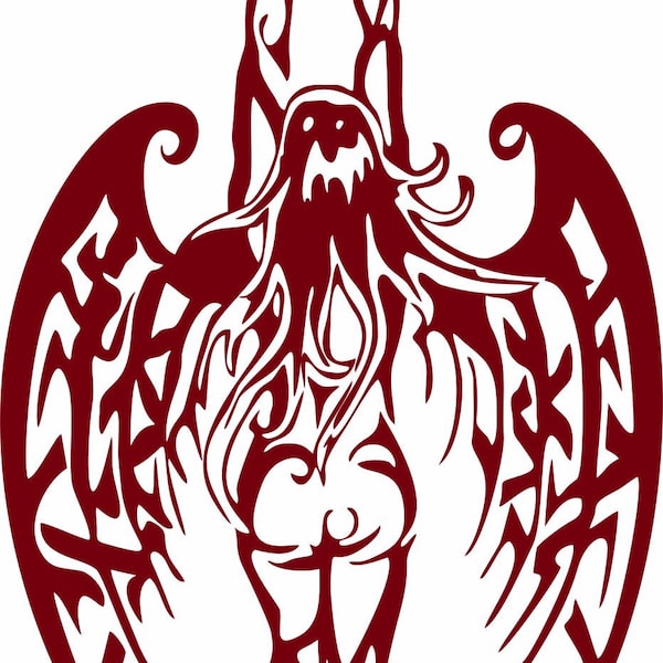 Tribal Flame Decal - Etsy