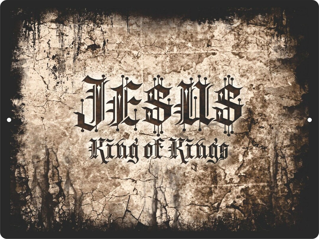 Christian Lord GOD Cross King of Kings Savior Jesus Christ Wall Sign ...