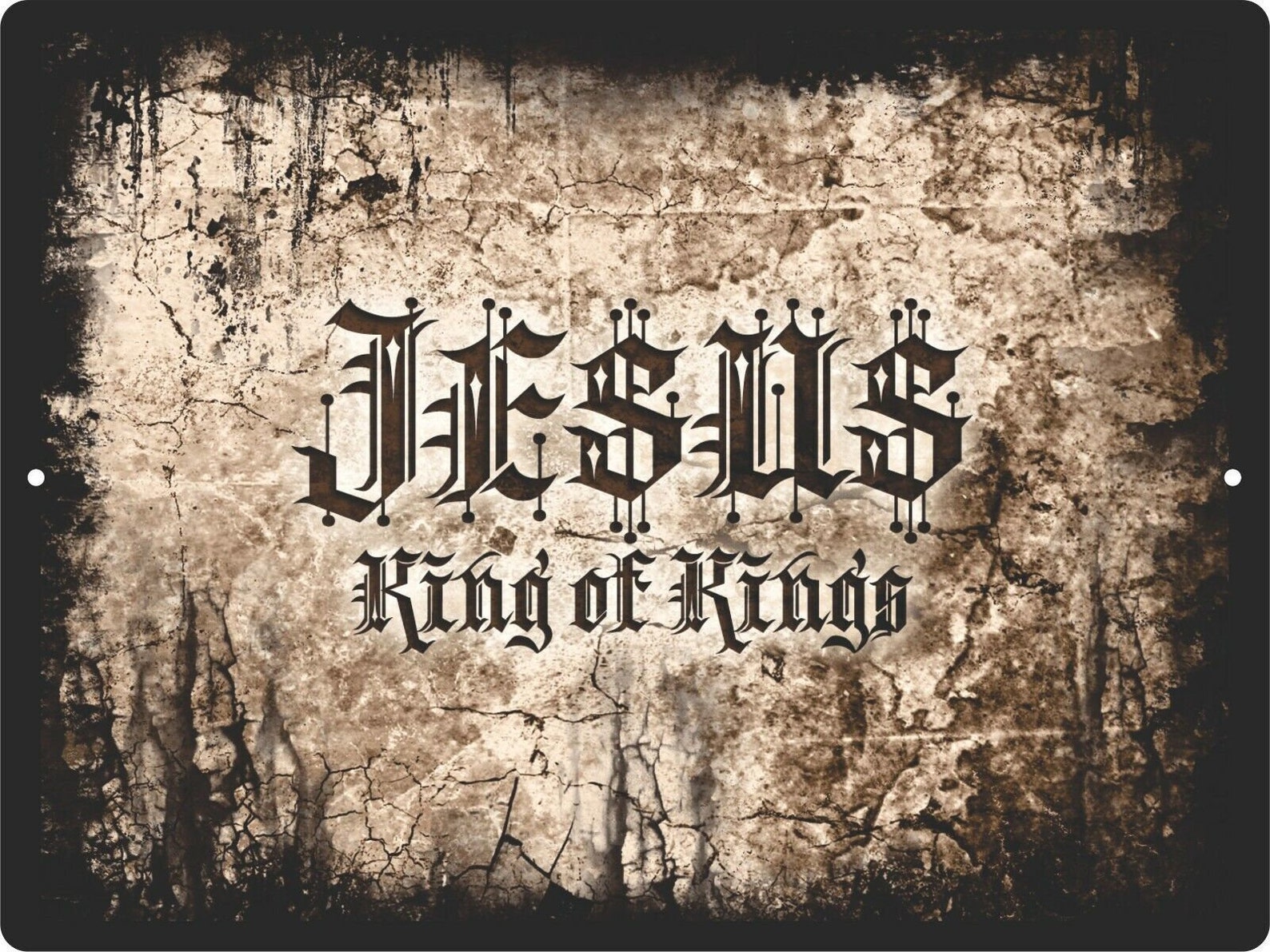Christian Lord GOD Cross King of Kings Savior Jesus Christ Wall Sign ...