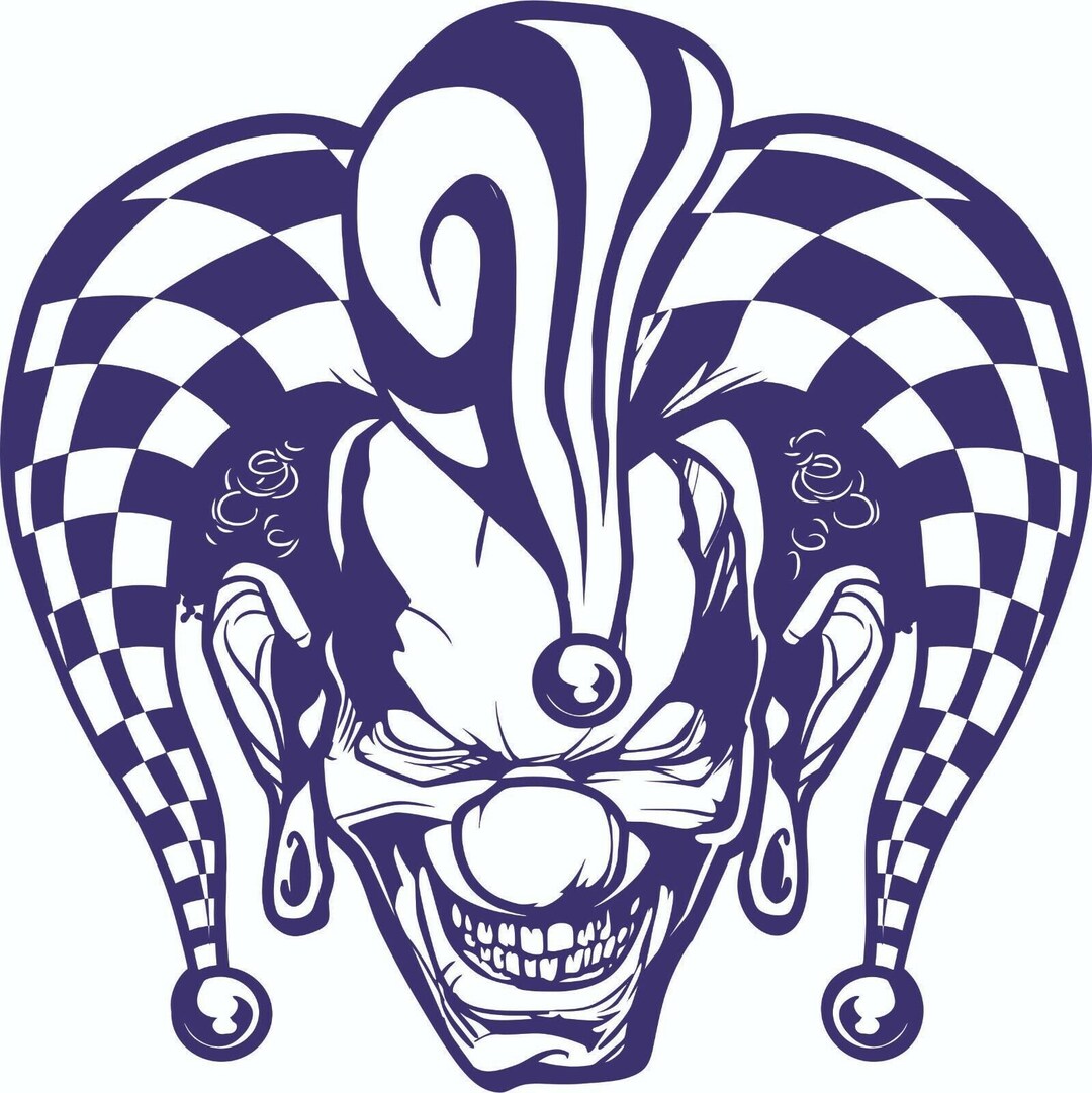 Jester Clown Circus Freak Show Skull Car Truck Laptop Window Vinyl Decal Sticker - Etsy