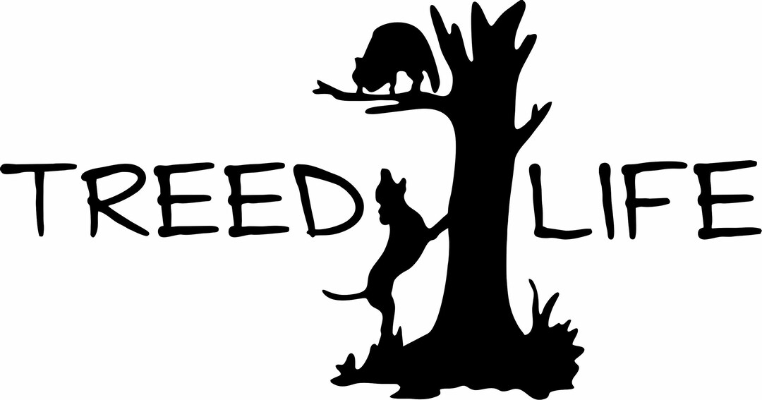 Treeing Coon Walker Bluetick Hound Hunting Dog Club Raccoon Window ...
