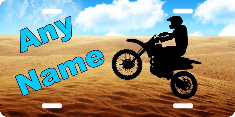Motorcycle Dirt Bike Motocross Racing Personalized License Plate Car ...