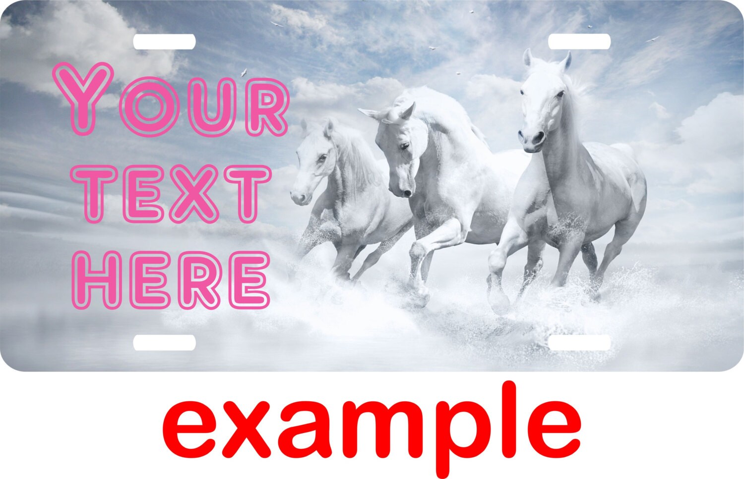 Custom Personalized Text Name Art Design License Plate Car - Etsy