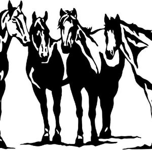 Western Cowboy Equestrian Rodeo Horse Car Truck Window Vinyl Decal ...