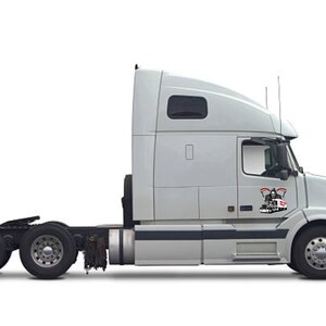 Grim Reaper 18 Wheeler Semi Big Rig Diesel Road Trip Truck Window Vinyl ...