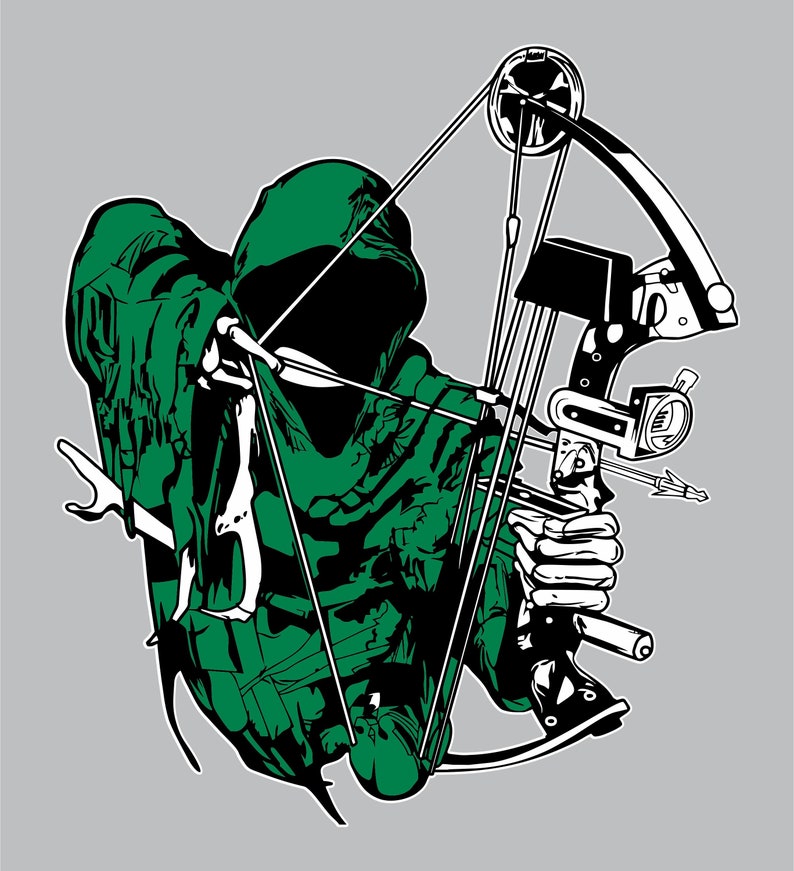 Bow Hunter Hunting Grim Reaper Deer Arrow Camo Car Truck | Etsy