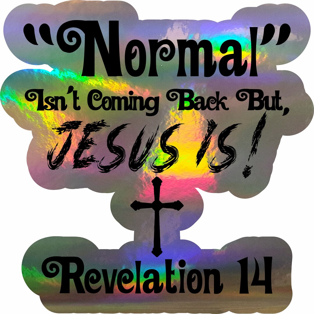 Jesus Christ Lord GOD Bible Holographic Revelation 14 Truck Car Window ...