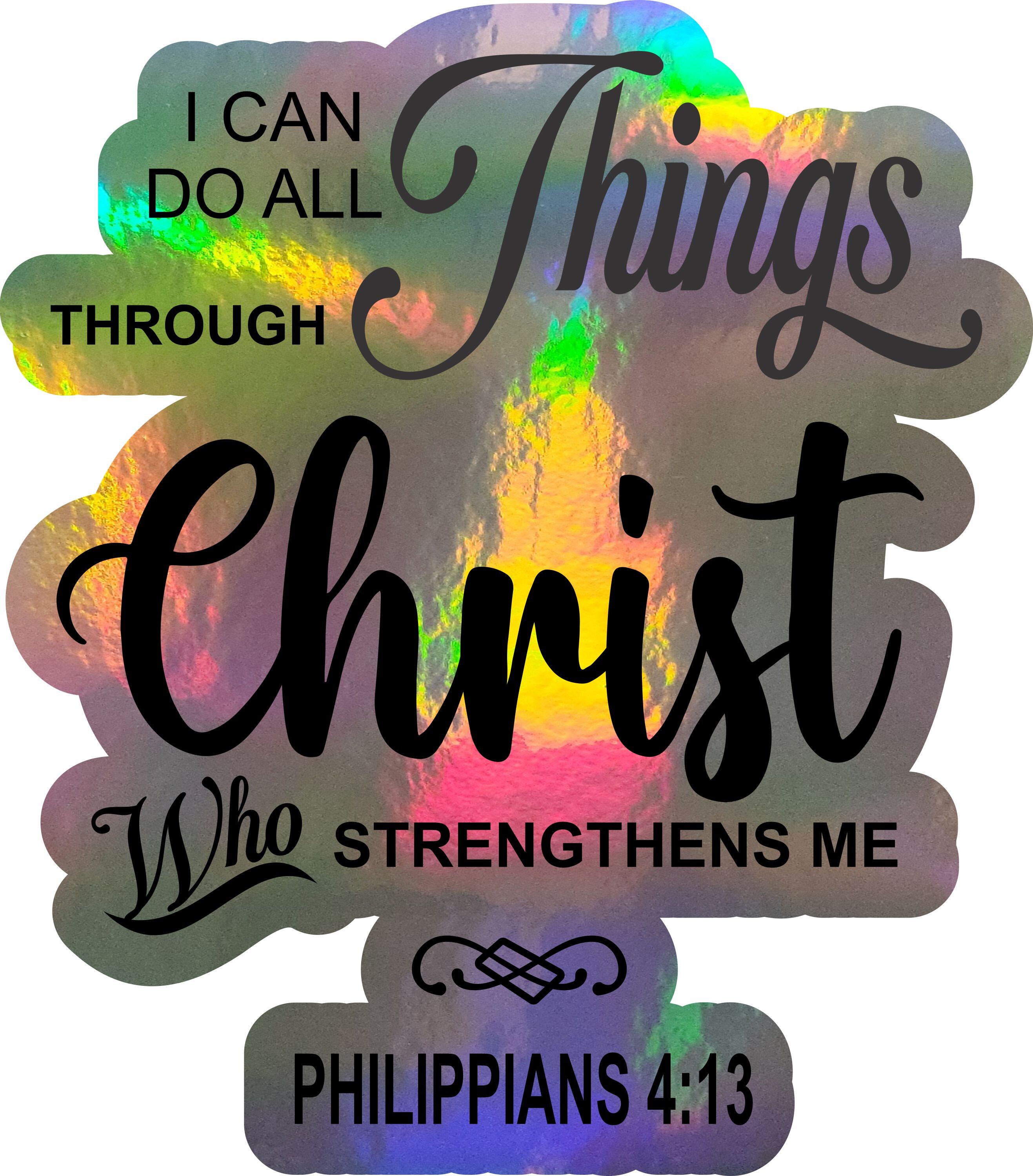 Jesus Christ Lord GOD Bible Holographic Truck Car Window Vinyl Decal ...