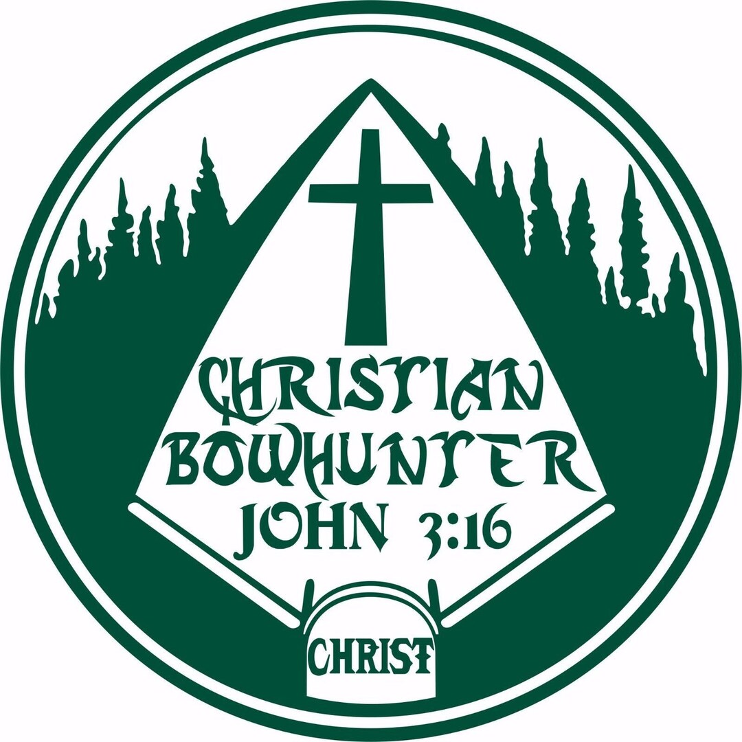 Christian Christ Cross Bow Hunting Arrow Car Truck Window Vinyl Decal ...