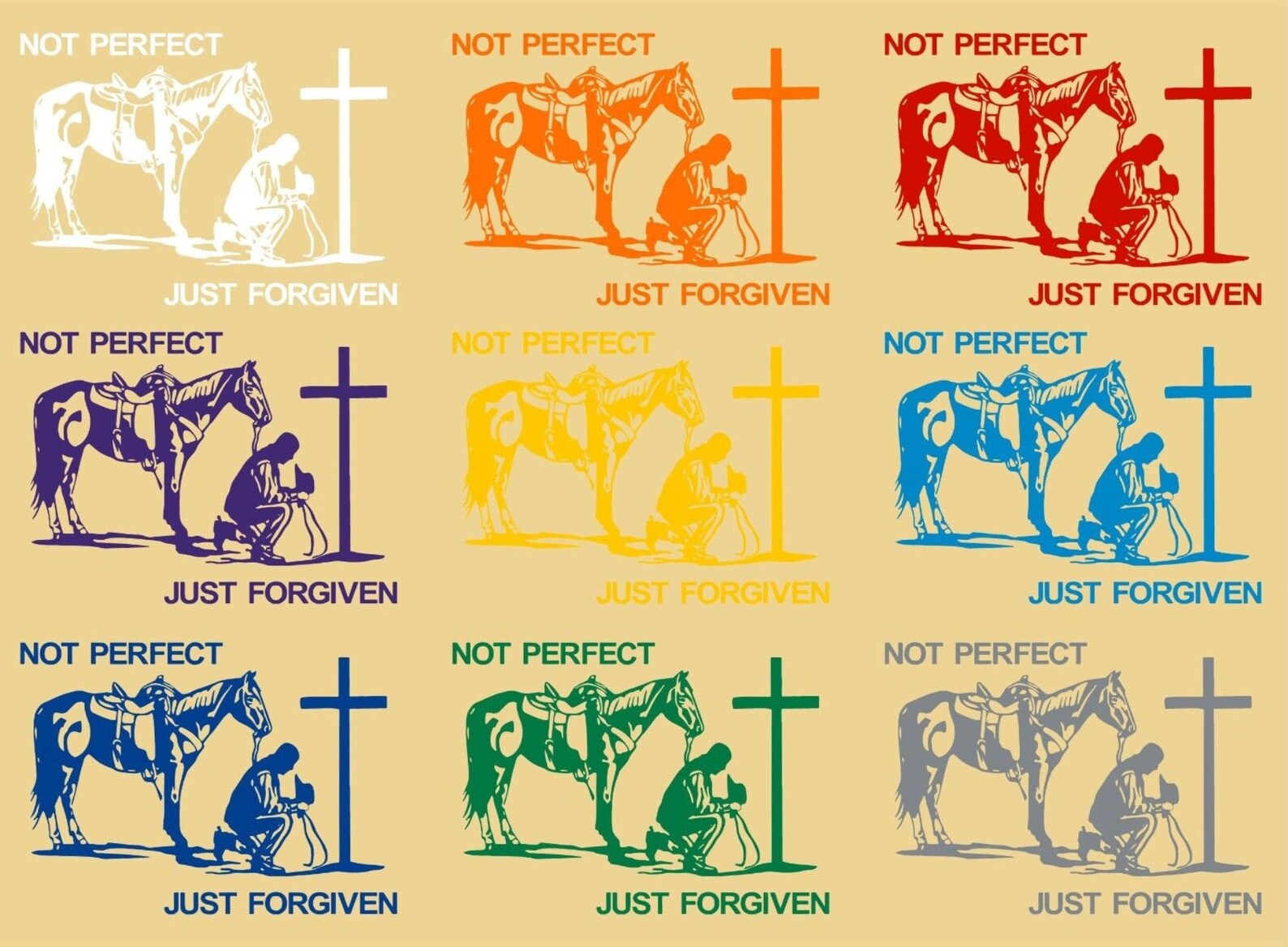 Christian Cowboy Church Praying Rodeo Horse Love Lord GOD Jesus Christ ...