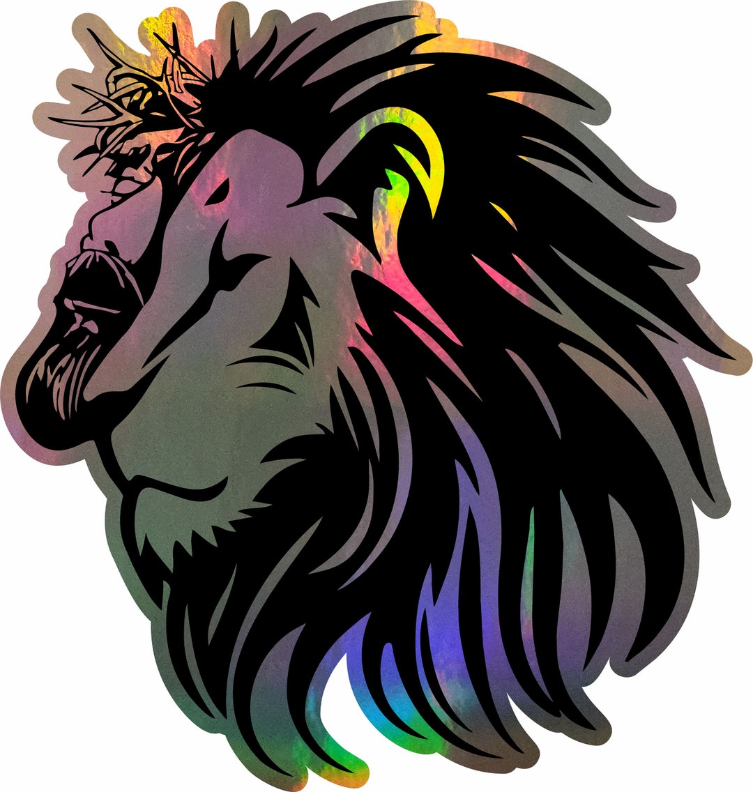 Holographic Lion Judah Yeshua Jesus Christ Cross Christian Truck Car ...
