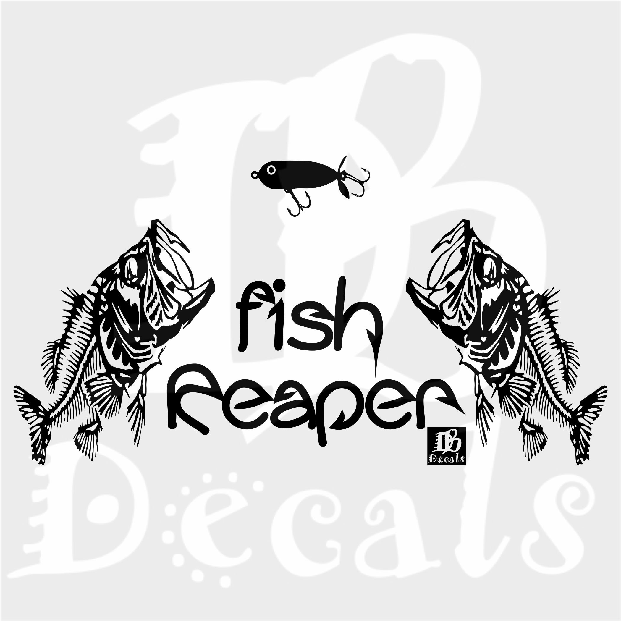 Fish Reaper Skeleton Fishing Lure Bait Bone Hook Car Boat - Etsy