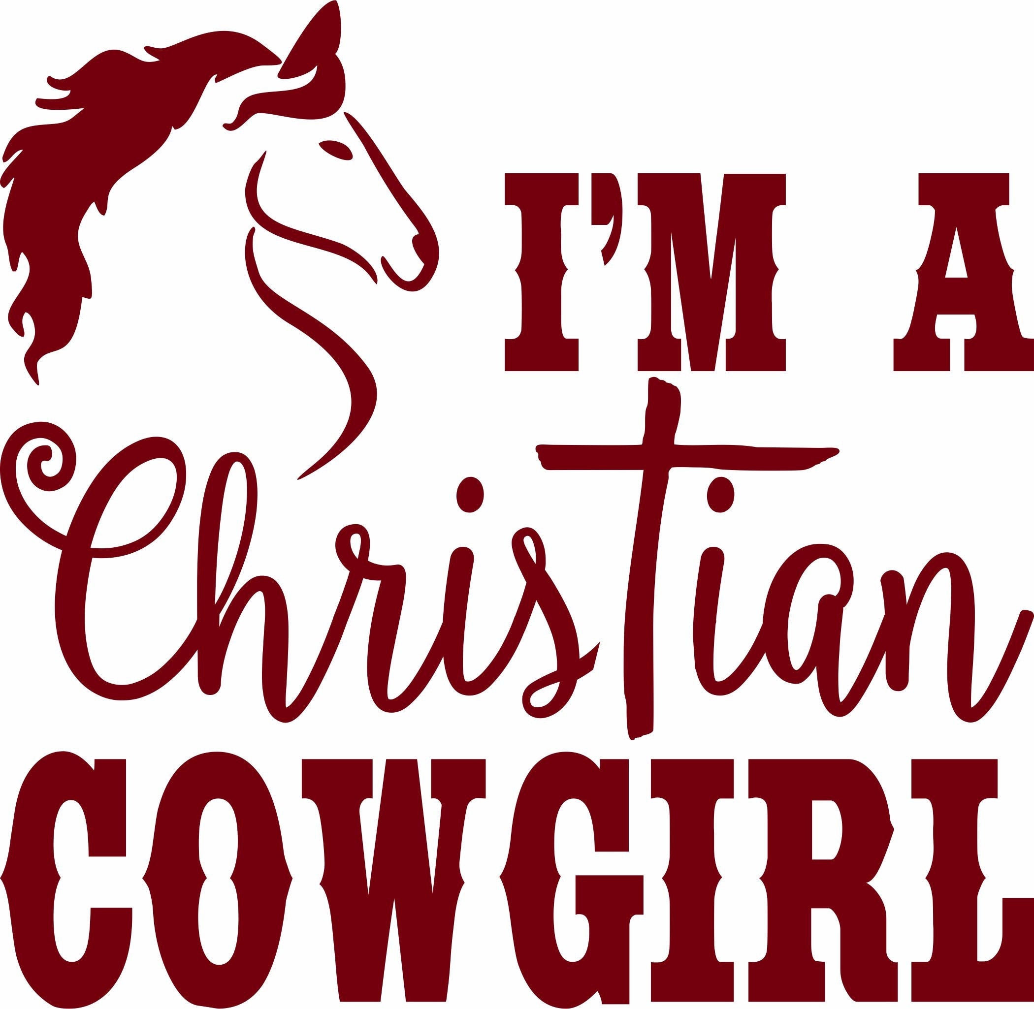 Christian Cowgirl Church Praying Rodeo Horse Love Lord GOD Jesus Christ ...