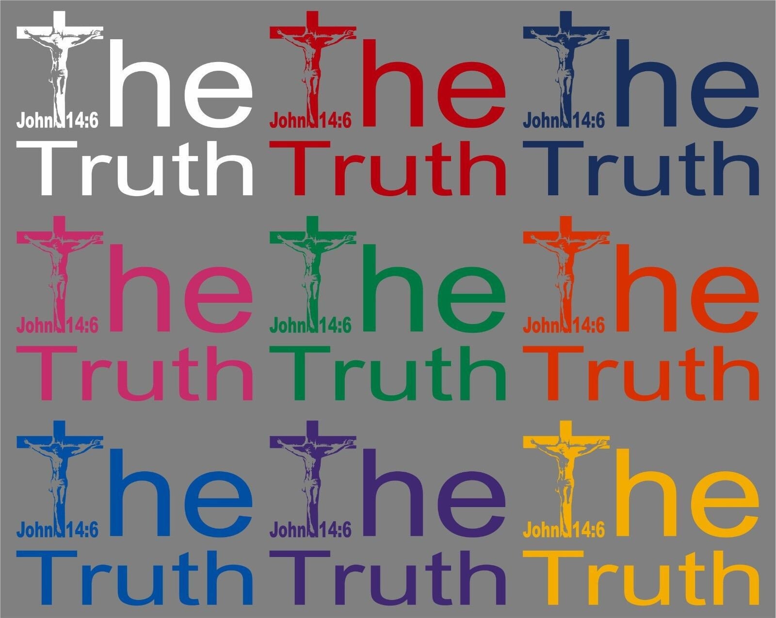 Jesus Christ Christian Cross Lord Car Truck Window Laptop Vinyl Decal ...