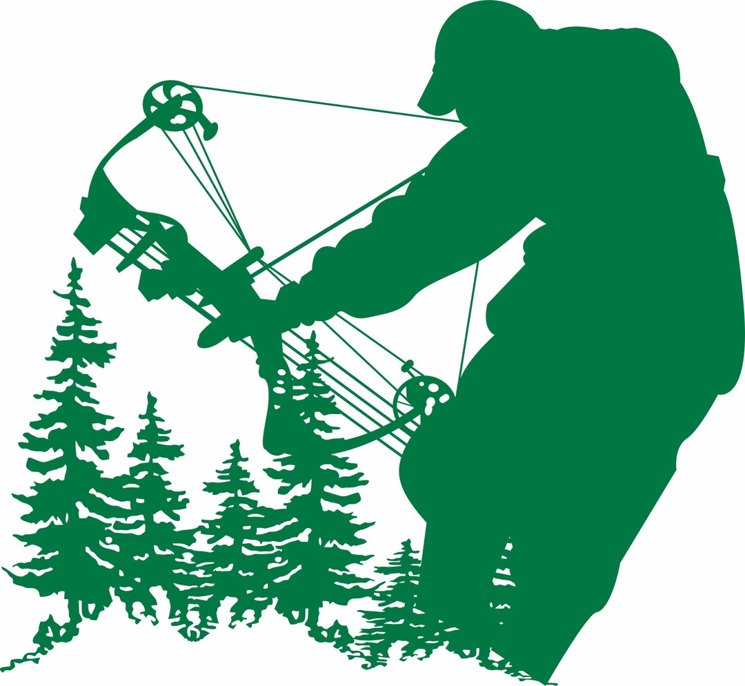 Bow Hunter Forrest Trees Car Truck Window Vinyl Decal Sticker - Etsy
