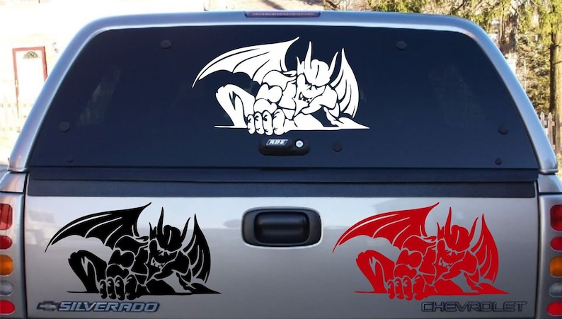Gargoyle Creature Monster Beast Car Truck Window Vinyl Decal Sticker - Etsy
