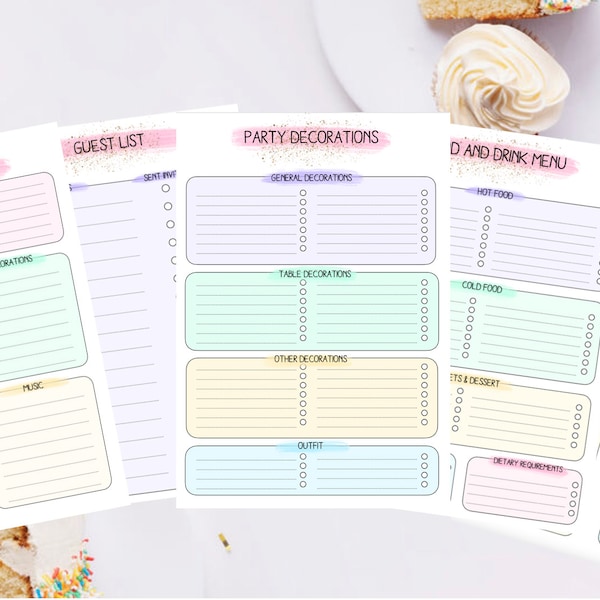 Birthday Party Plan - Etsy