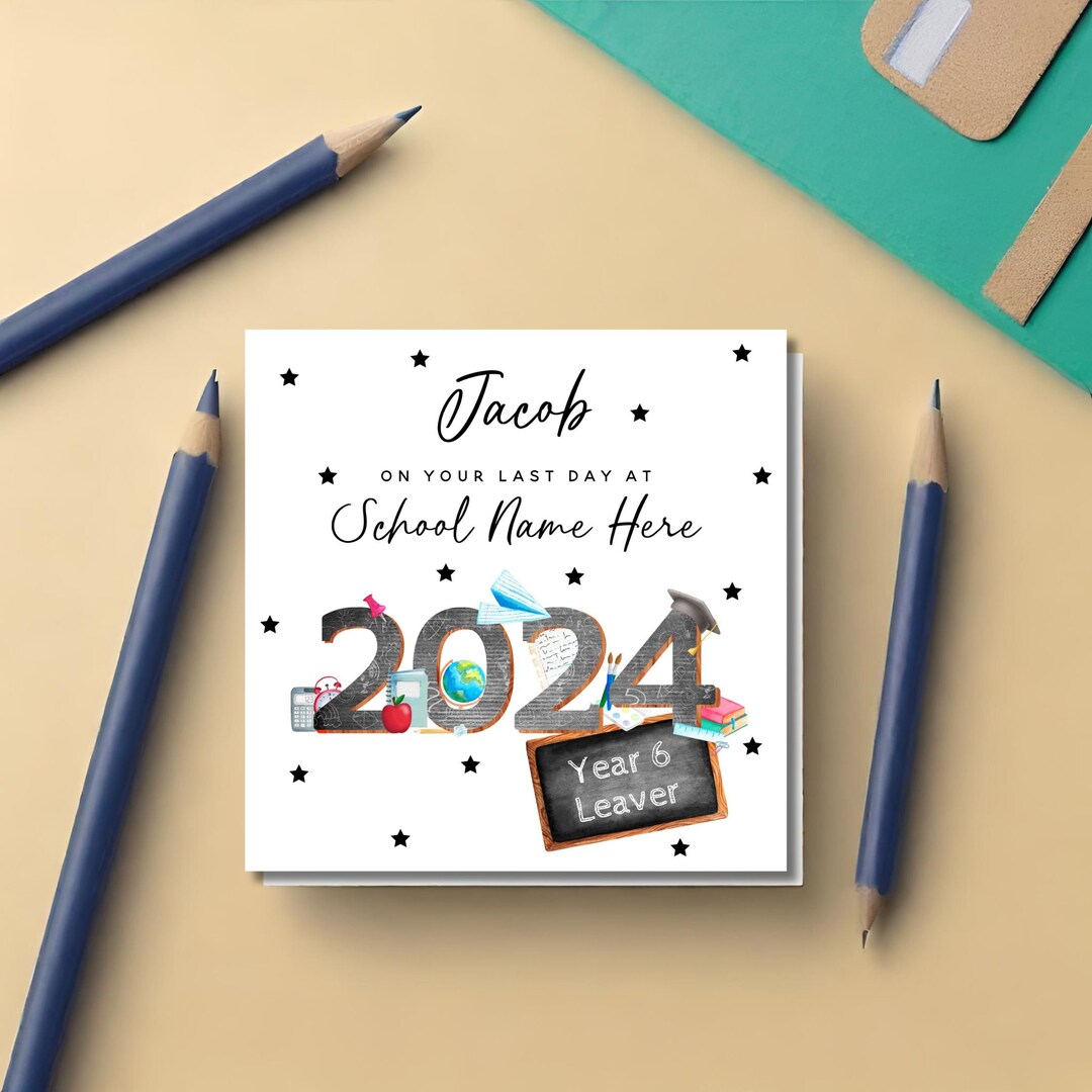 Class of 2024 Primary School Leavers Card, Primary School Card, Year 6 ...